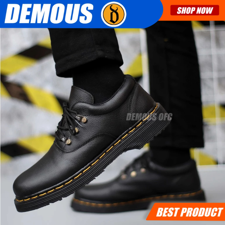 Jual DEMOUS Hagrid - Sepatu Pantofel Formal Docmart Low Boots Kulit ...