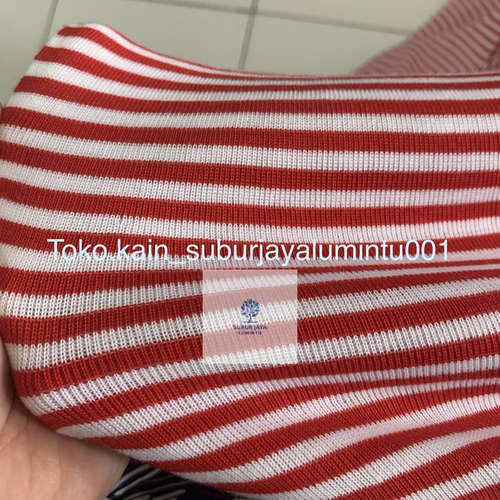Jual RIB bur CASMILON / KAIN RIB / RIB KNIT / MOTIF SALUR / MOTIF STRIP ...
