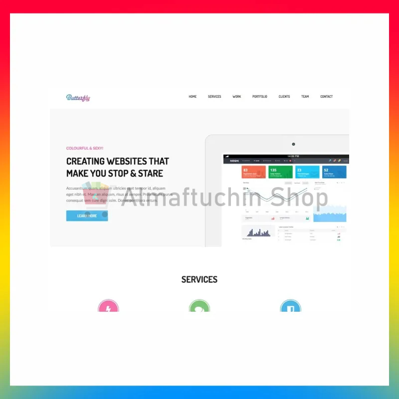 Jual Landing Page Butterfly Web Template | Shopee Indonesia