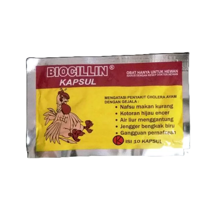 Jual Biocillin Kapsul Mengatasi Cholera ayam Kotoran Hijau gangguan ...