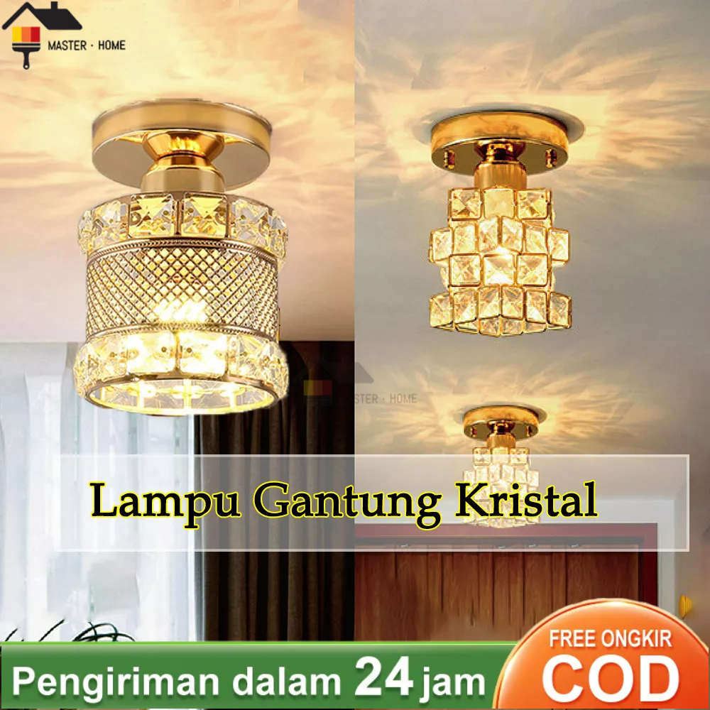 Jual Lampu Hias Gantung Ruang COD Tamu Lampu Kristal Gantung Mewah ...