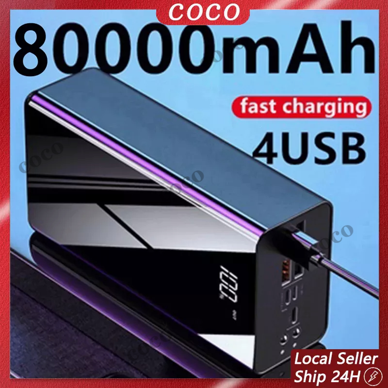 Jual 【COD】Powerbank 80000mAh Large Capacity Fast Charging Power Bank ...