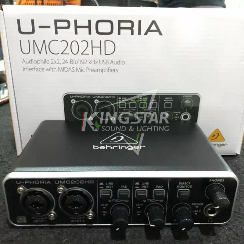 Jual Soundcard Behringer UMC 202 HD Original U Phoria UMC202HD 202HD ...