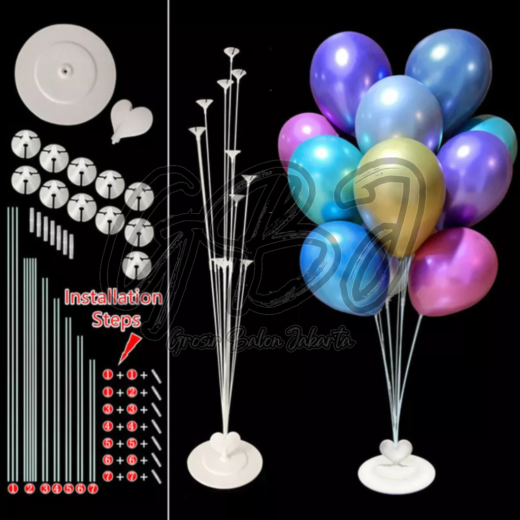 Jual Standing Balon 10 in 1 / Stand Tiang Holder Balloon Decoration ...