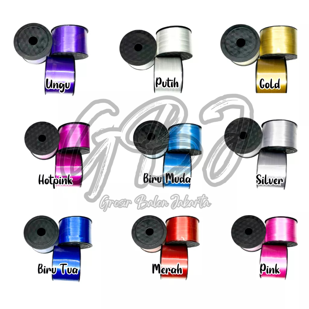 Jual Pita Balon / Tali / Ribbon Kado Ulang Tahun - 90M Roll Besar ...