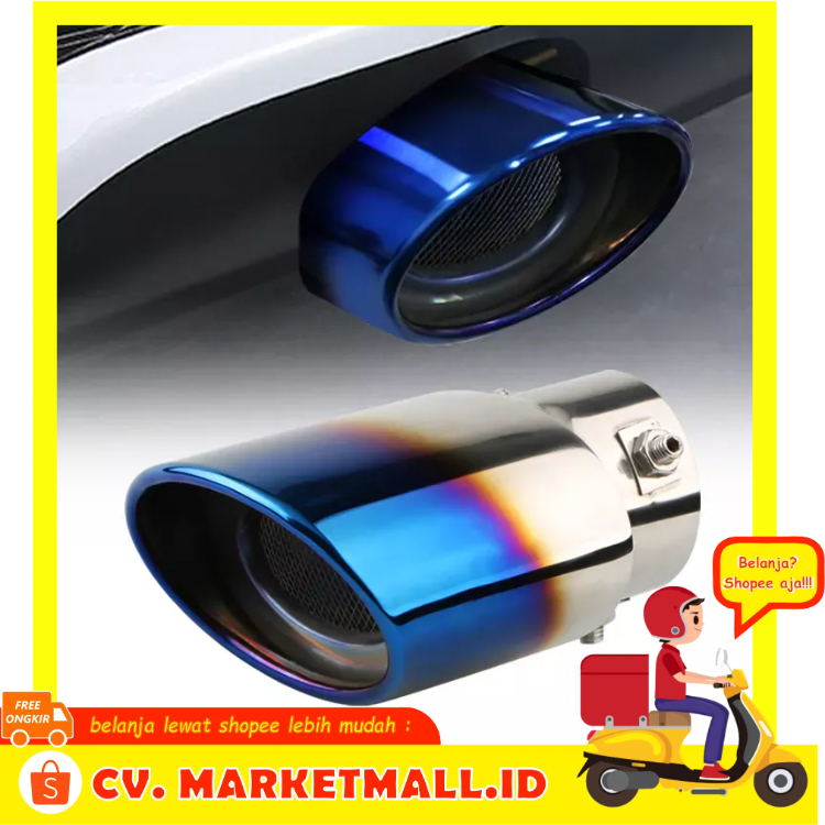 Jual Market Mall - Ujung Knalpot Mobil Stainless Steel Efek Terbakar ...