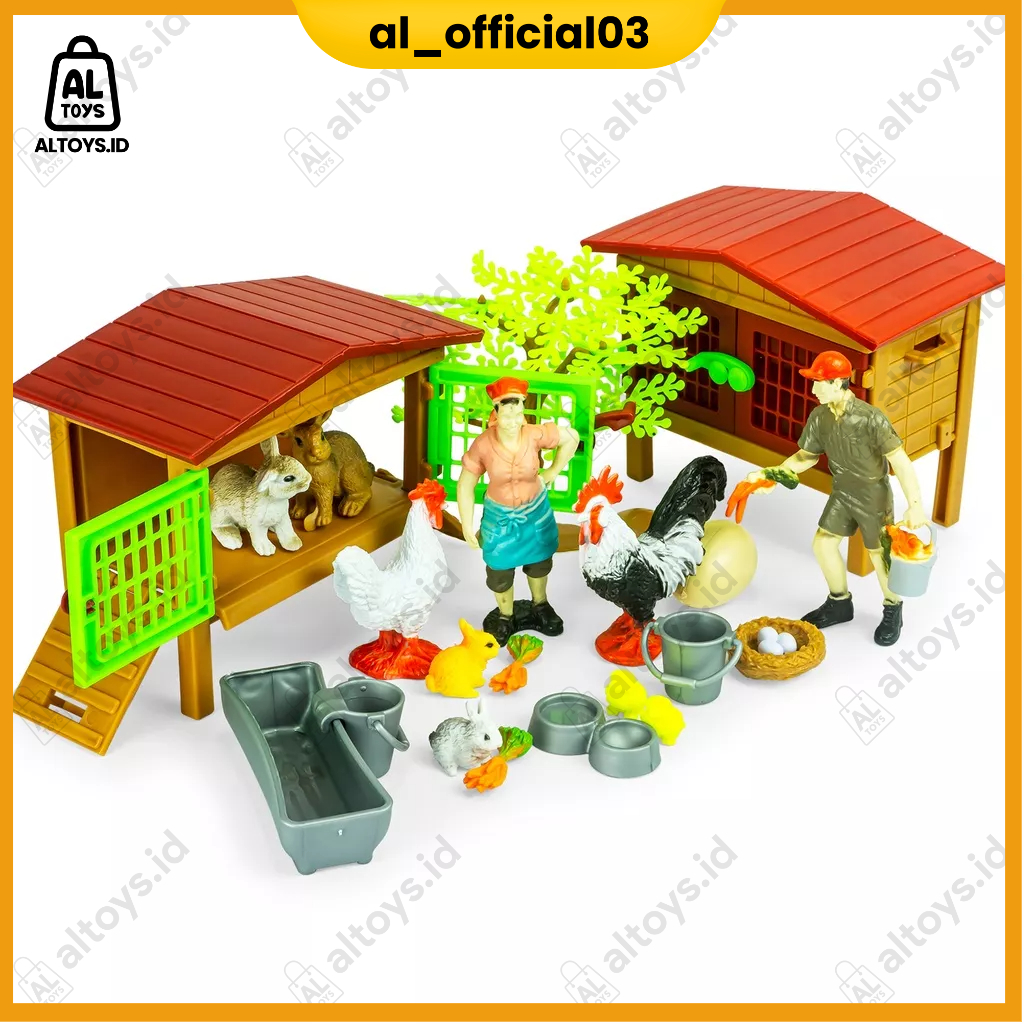 Jual Animals Farm Collection Mainan Edukasi Hewan Hewanan Peliharaan ...