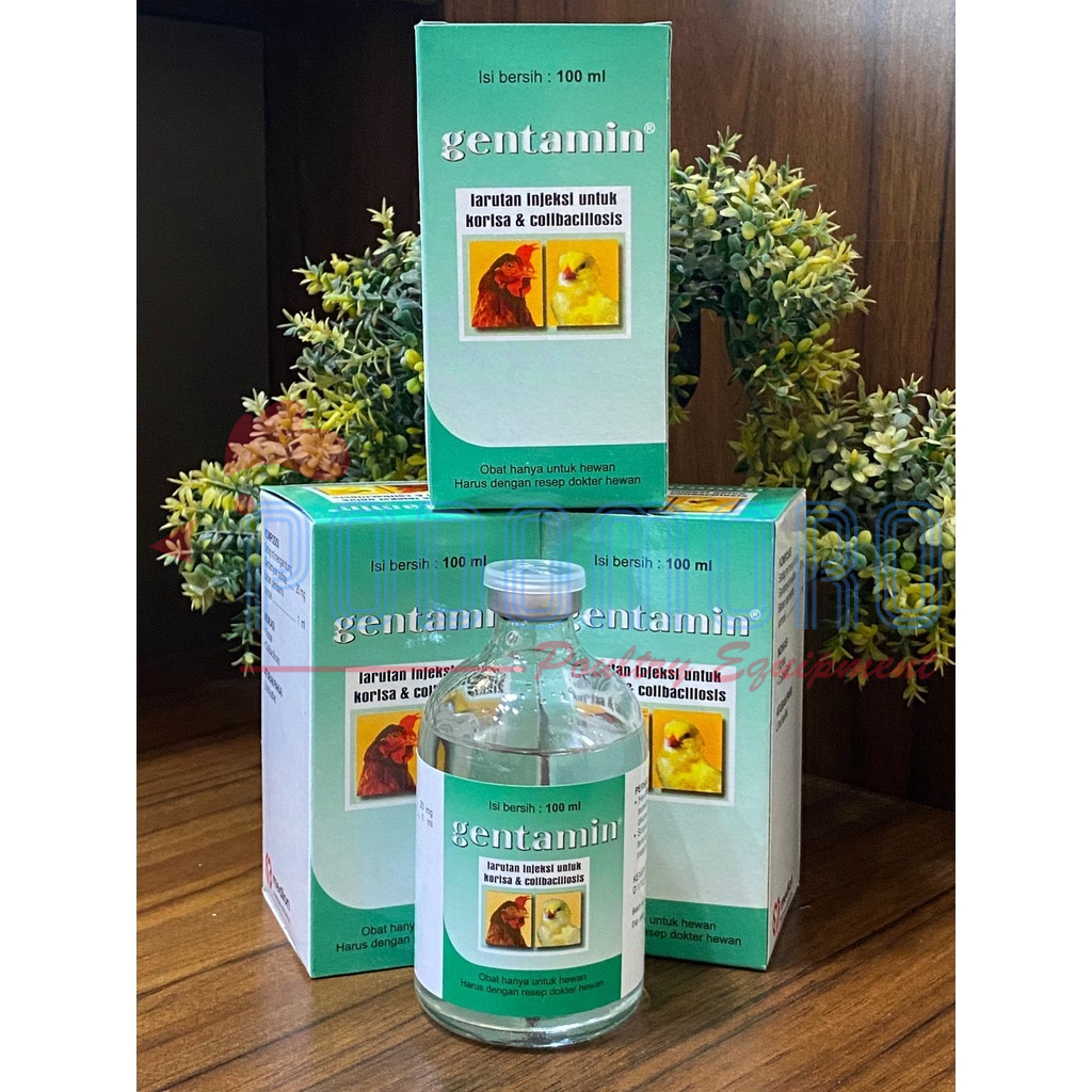 Jual GENTAMIN 100 ml || Larutan injeksi Untuk Korisa dan Colibacillosis ...