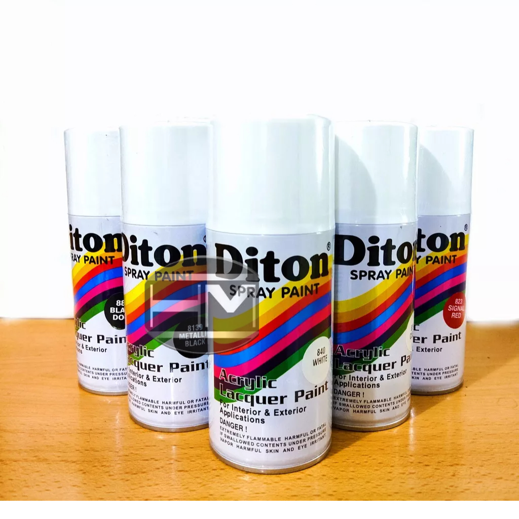 Jual CAT SEMPROT DITON 8198 WARNA METALIC GREY 300CC | Shopee Indonesia