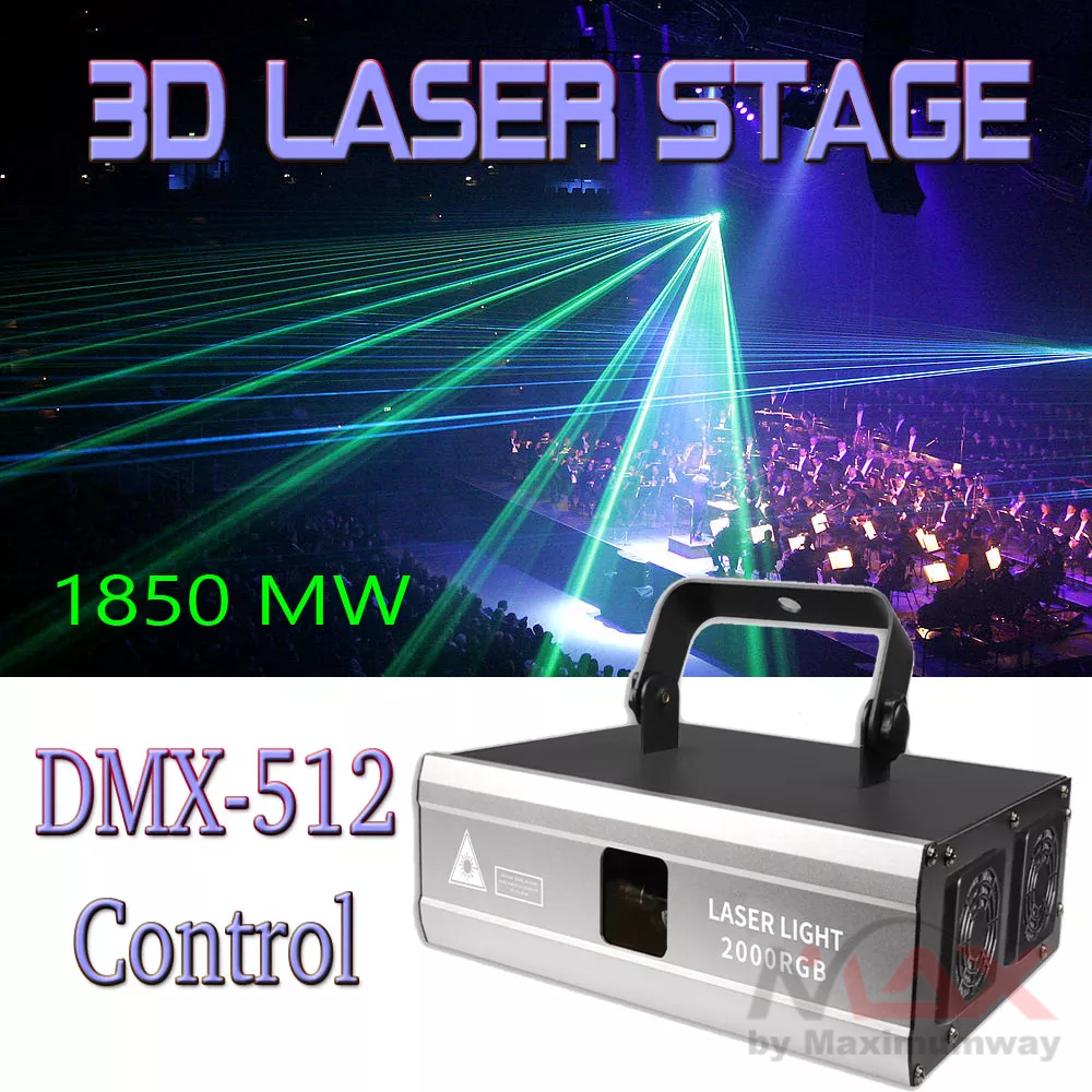 Jual YUER Beam Laser Projector 1850MW Profesional DMX 512 Stage ...
