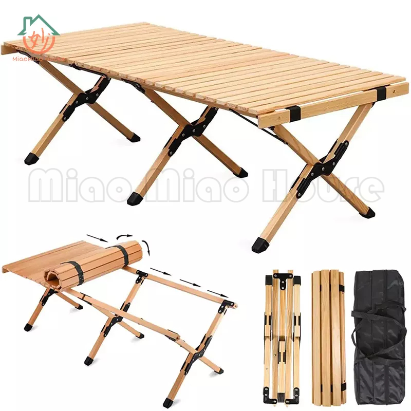 Jual Meja Lipat Kayu Portable Camping Outdoor Meja kayu solid Rumah ...