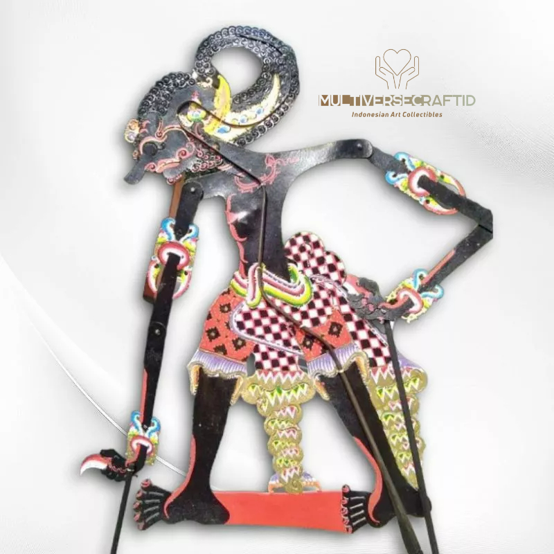 Jual Wayang Alusan Kulit Sapi ASLI Bima Werkudara Hitam Ukuran 60cm ...