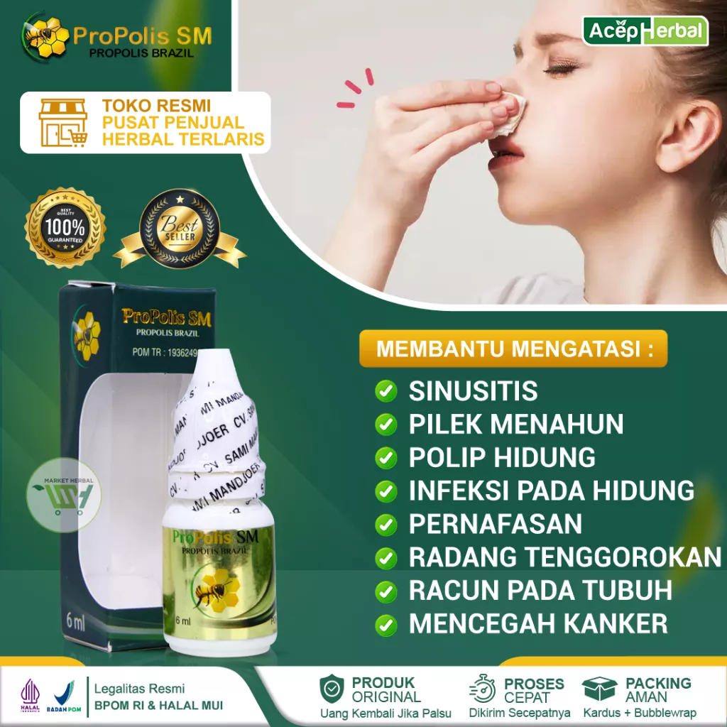 Jual Market Herbal - Obat Sinusitis Pilek Menahun Alergi Hidung Polip ...