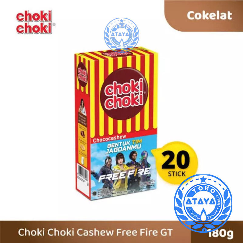 Jual IV Choki Choki Chococashew 1 box isi 20pcs / Choki Choki Cokelat ...
