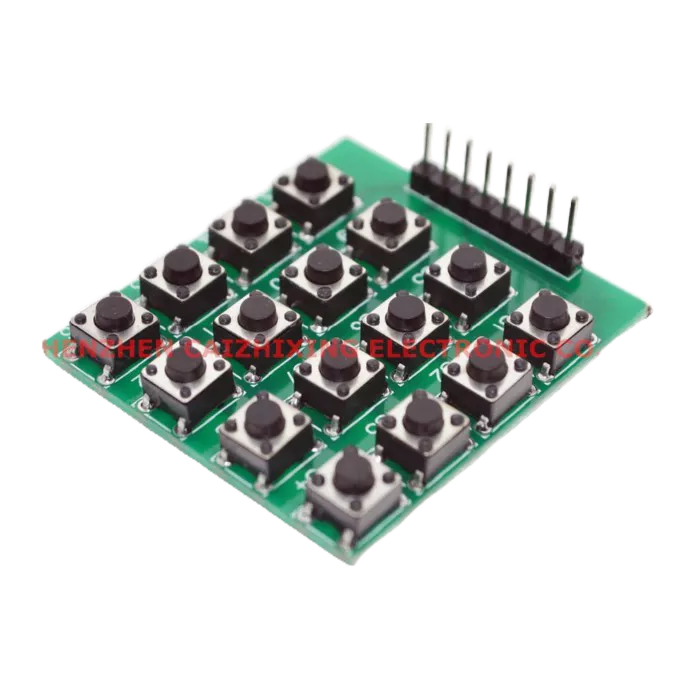 Jual Hq 4x4 Matrix 16 Keypad Keyboard Module 16 Button Mcu For Arduino 6704