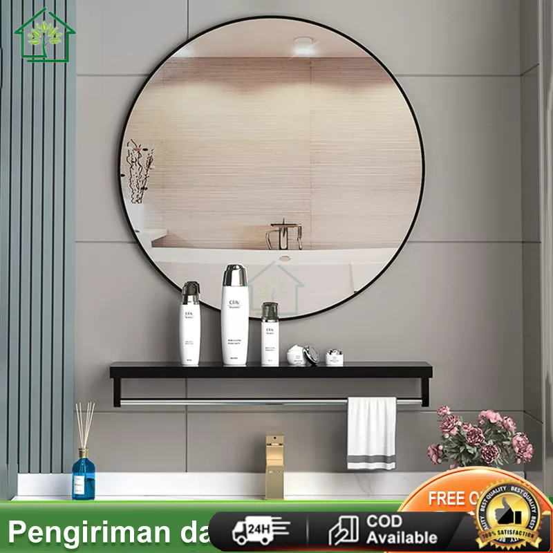 Jual 【Harga Minimum】COD 60/50/40cm Cermin Gantung Dinding +Hanger ...