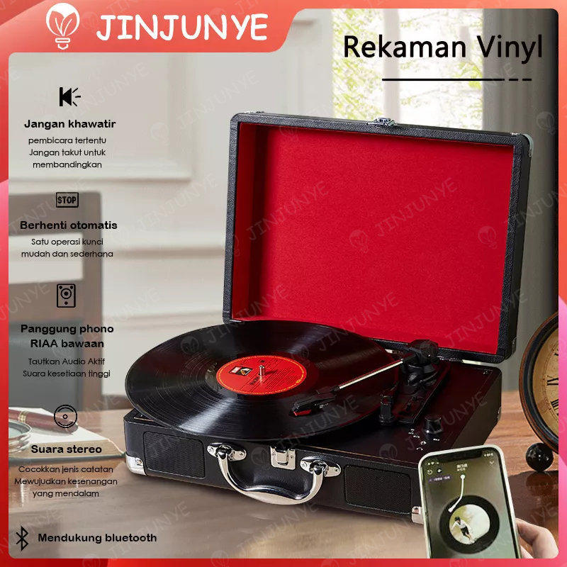 Jual Pemutar Piringan Hitam Gramophone Vinyl Record Player Vintage ...