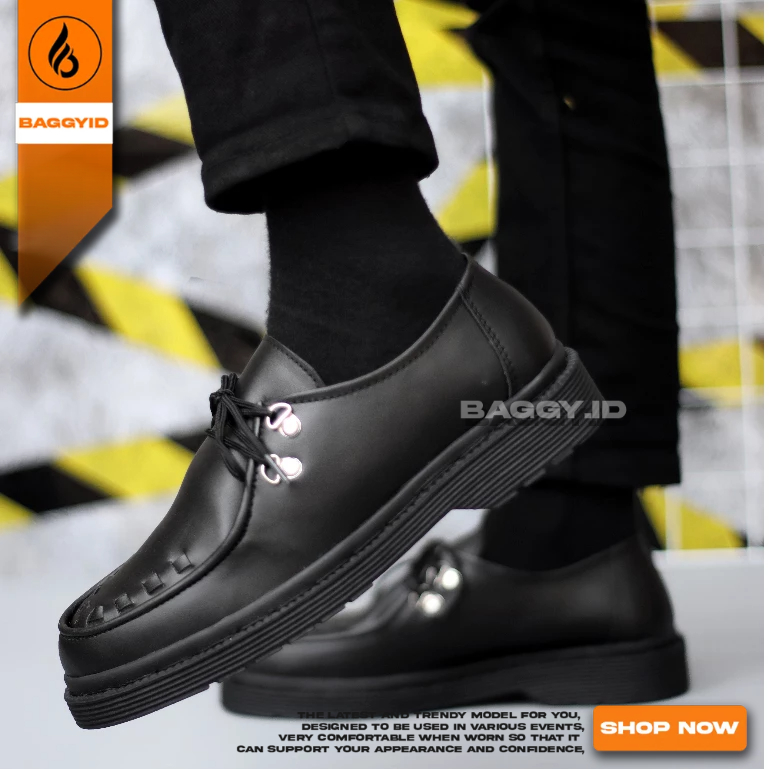 Jual Sepatu Docmart Pria Formal Pantofel Kerja Hitam Pria | Shopee ...