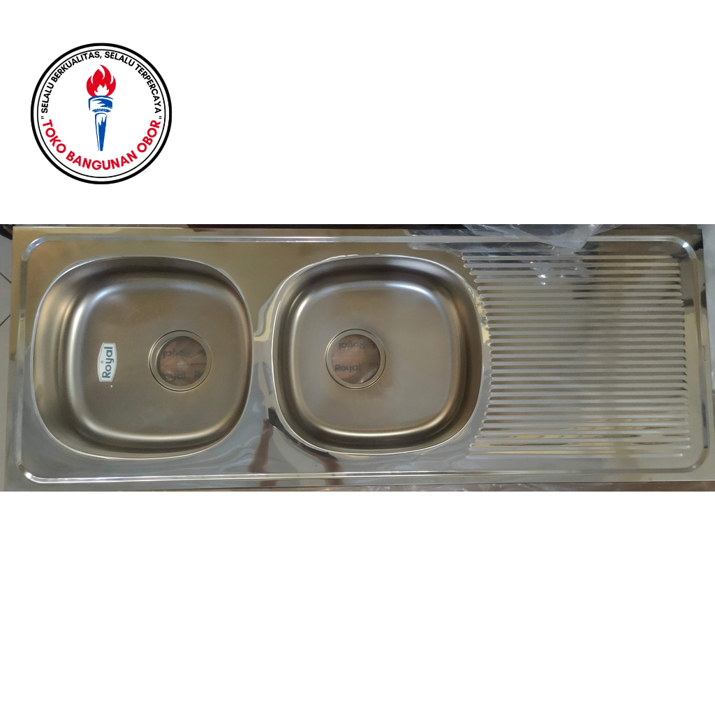 Jual Wastafel Tempat Cuci Piring Kitchen Sink Royal Double Titanium Pro ...
