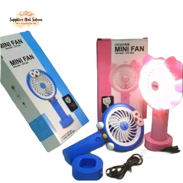 Jual KIPAS MINI LED USB FAN KARAKTER DORAEMON / HELLO KITTY / BUNNY ...