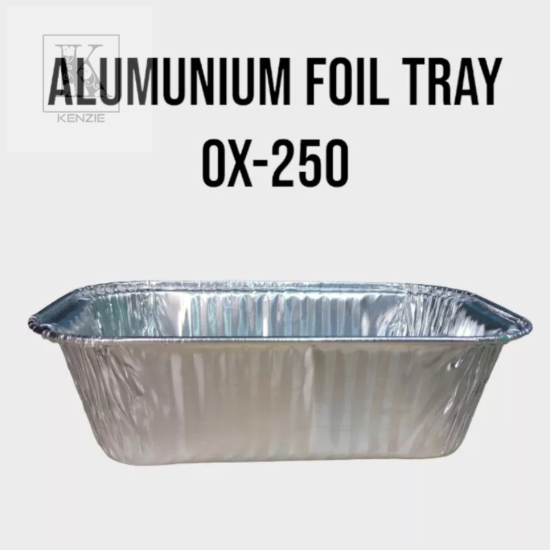 Jual ( 10pcs ) Aluminium Foil Tray OX 250 + Tutup Mika / Macaroni Schotel/ Lasagna | Shopee ...