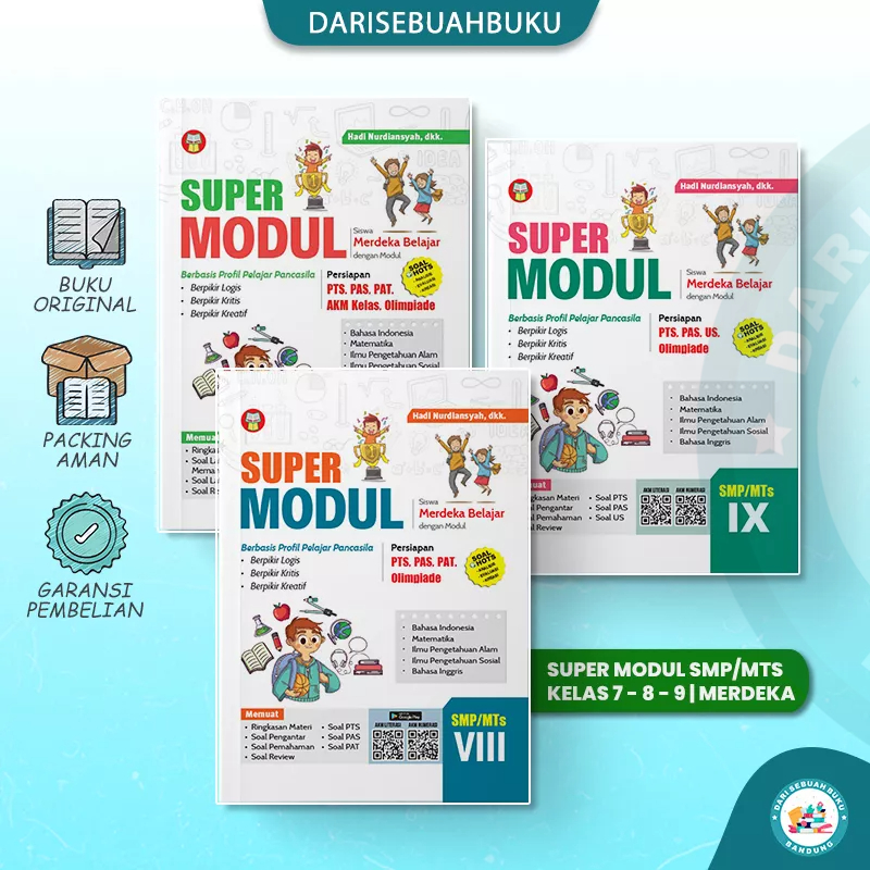 Jual Buku SUPER MODUL SMP/MTs Kelas 7 - 8 - 9 - Merdeka Belajar ...