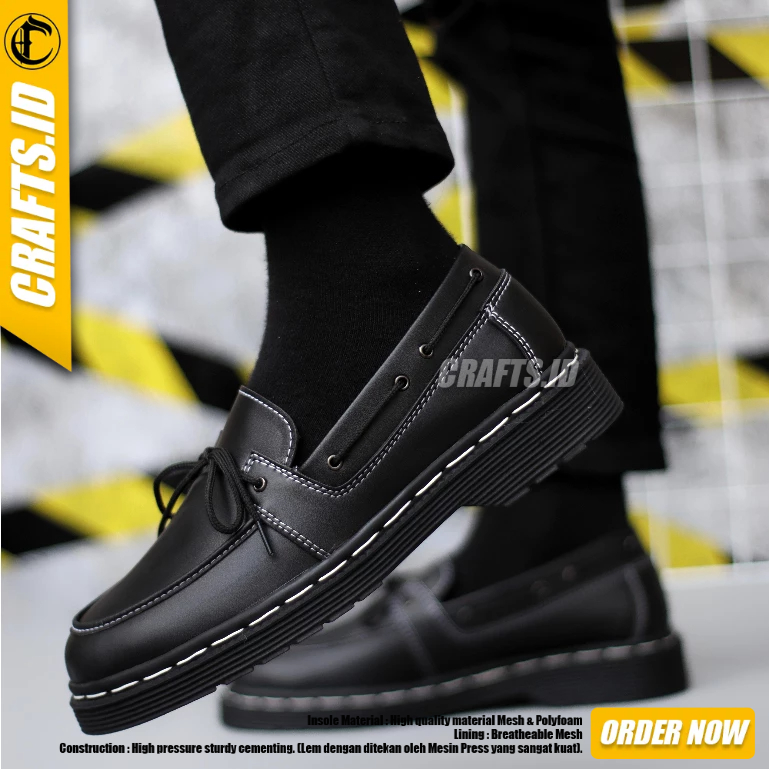 Jual CRAFTS malm - Sepatu Loafers Docmart Formal Casual Kerja Pria ...