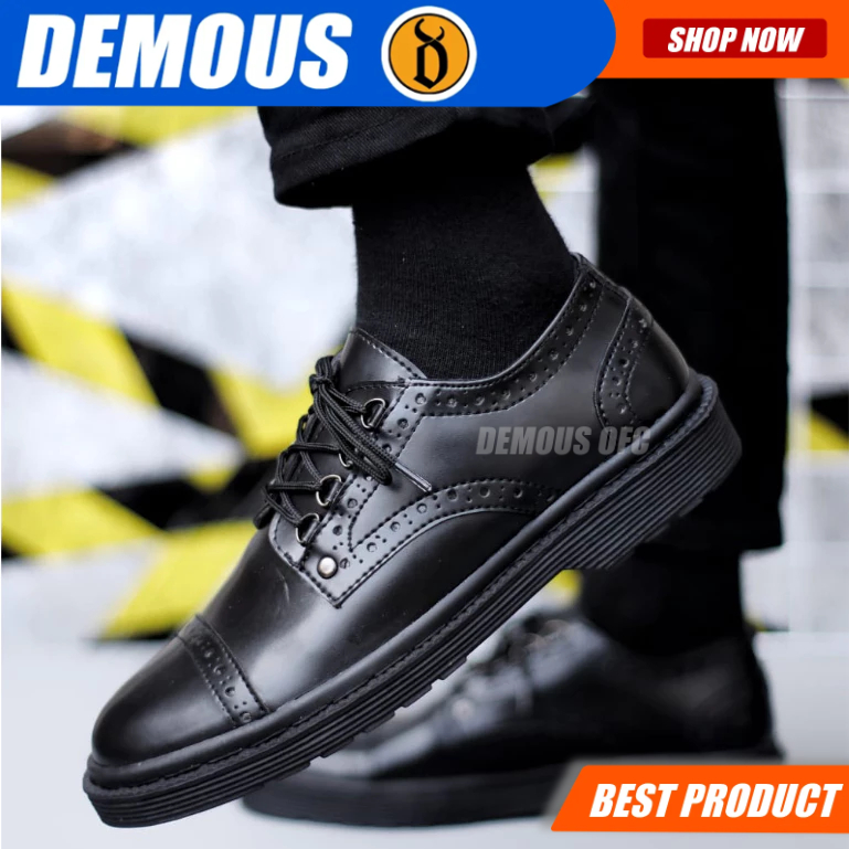 Jual DEMOUS - Sepatu Formal Pantofel Oxford Hitam Kerja Pria | Shopee ...