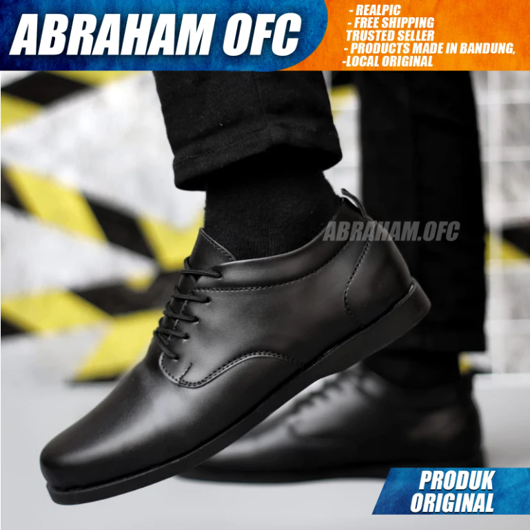 Jual ABRAHAM Sepatu Pantofel Oxford Hitam Formal Pria | Shopee Indonesia