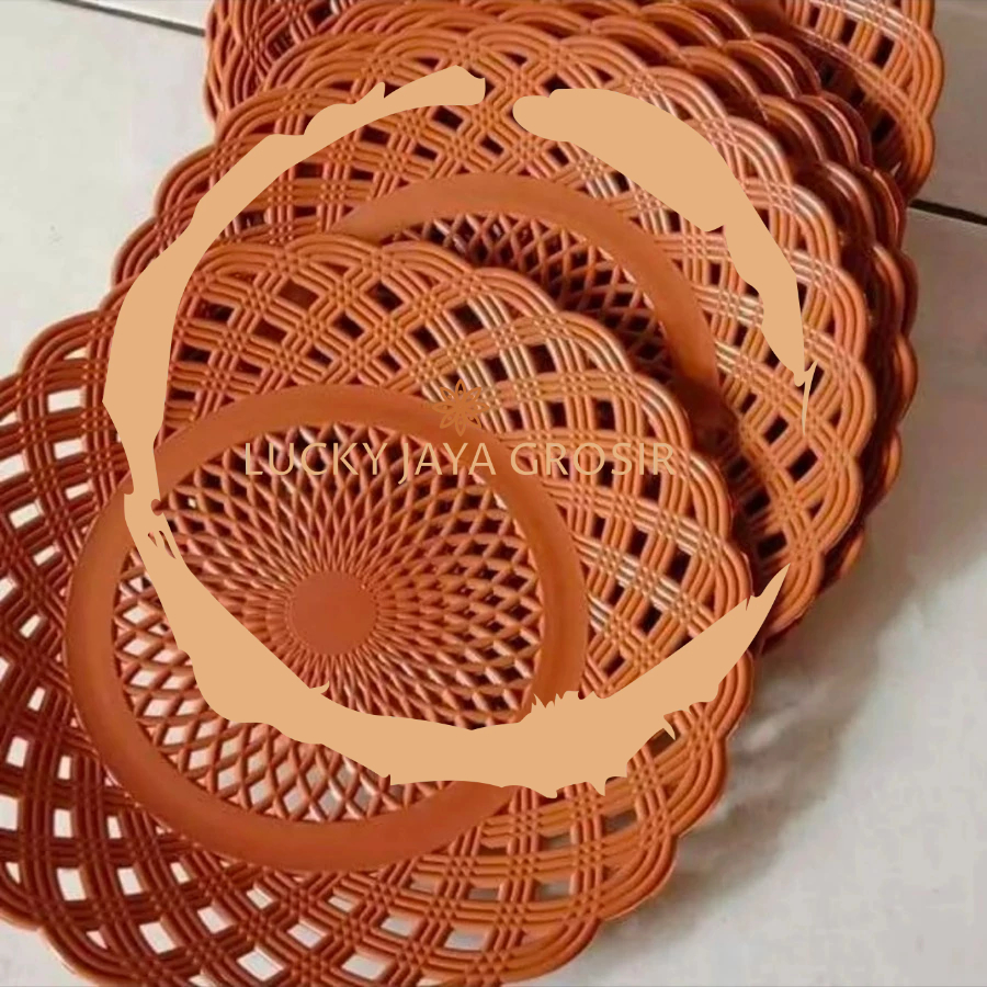Jual Piring rotan plastik 12/ piring plastik | Shopee Indonesia