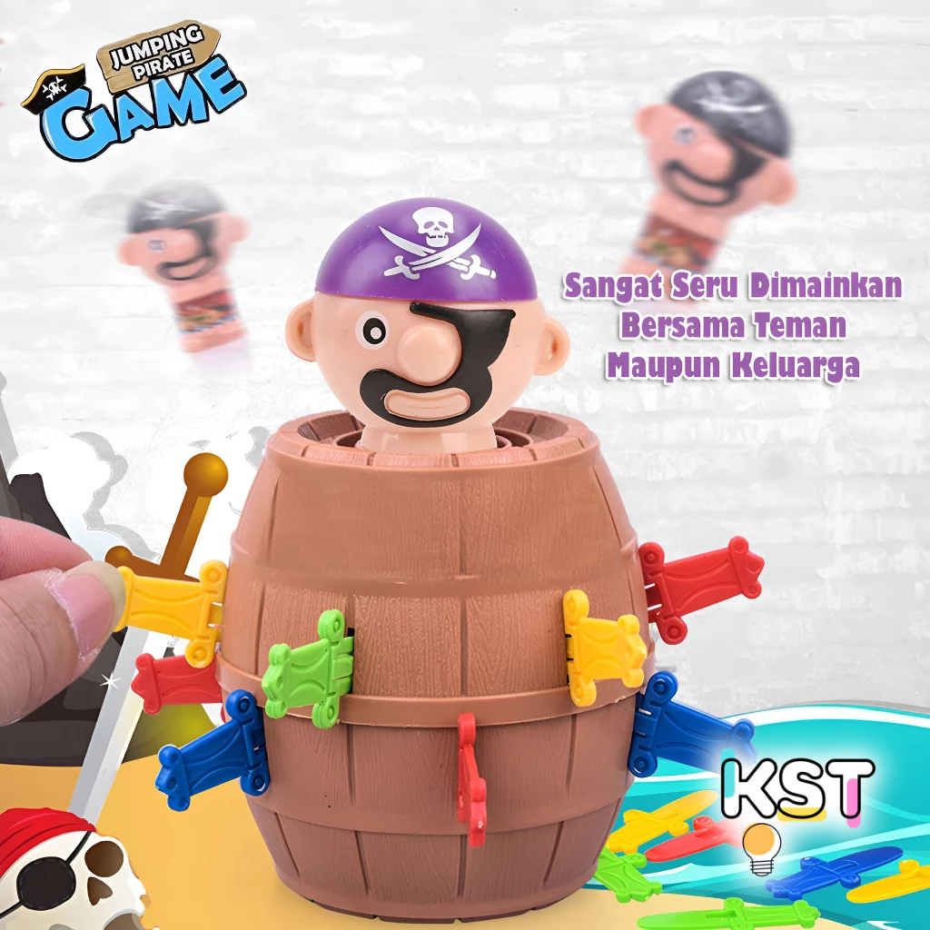 Jual [KST] Pisau Jumping Pirate Game Mainan Keluarga Interaktif Kado ...