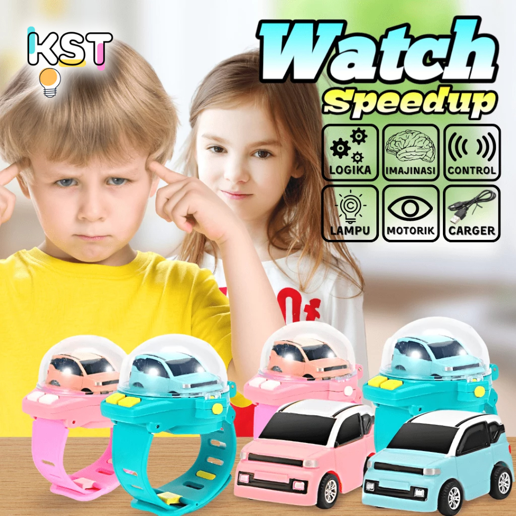 Jual [KST] Mainan Jam Tangan Mobil Remote Control Watch Speedup ...