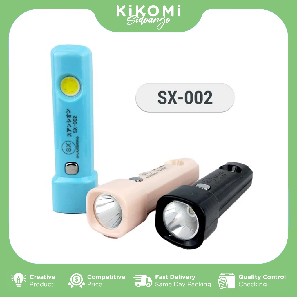 Jual LAMPU SENTER MINI LED SX-002 Emergency Rechargeable KM | Shopee Indonesia
