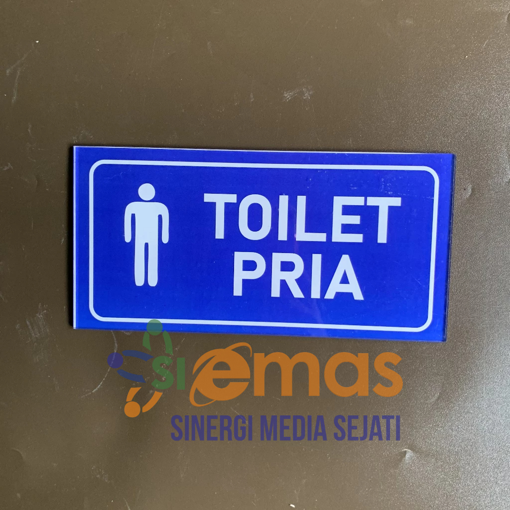 Jual Papan Akrilik Tanda Toilet Pria | Akrilik Tanda Toilet Khusus Pria ...