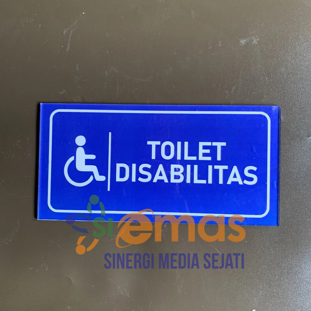 Jual Papan Akrilik Tanda Toilet Khusus Disabilitas | Tanda Kamar Mandi ...