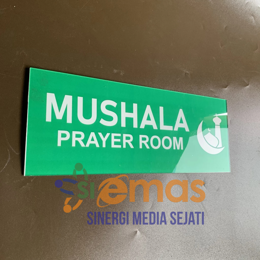 Jual Papan Akrilik Ruang Mushala | Akrilik Prayer Room | Tanda Mushala ...