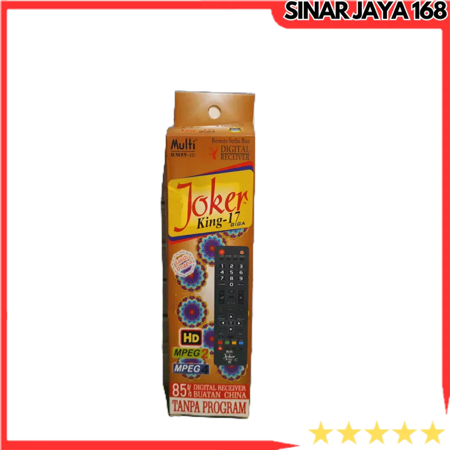 Jual REMOTE JOKER RECEIVER KING-17 TV-30 KING-18 TV-529 TV-51 REMOTE ...