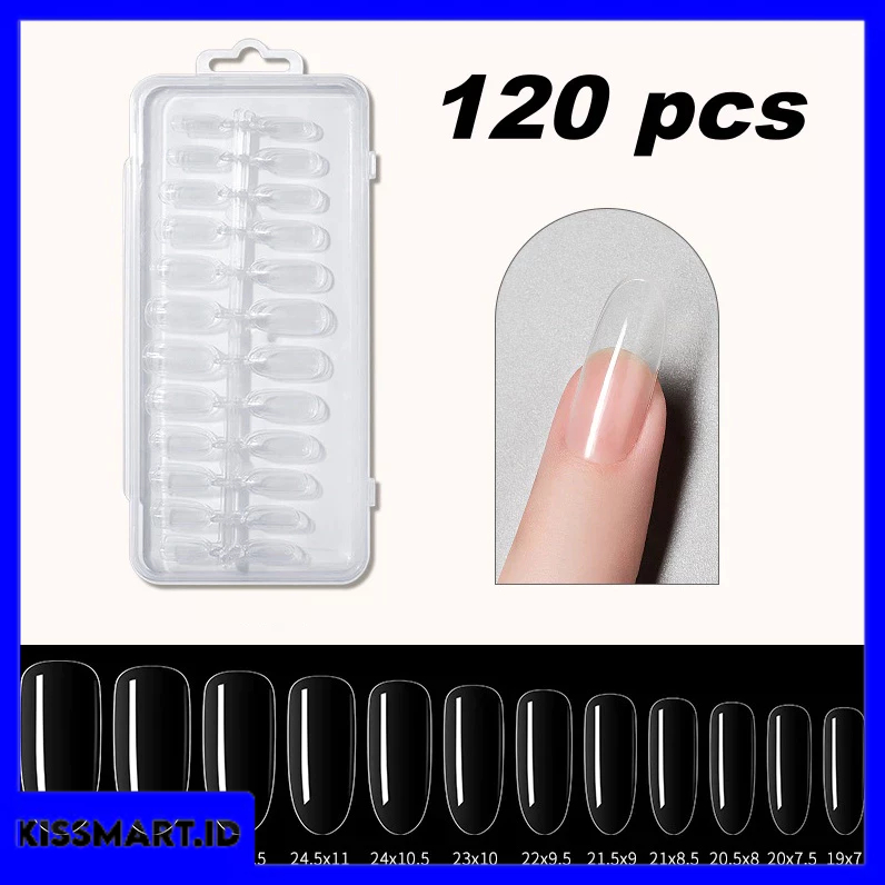 Jual 120 PCS Kuku Palsu Dual Form Extension Cetakan Kuku Polygel Fake ...