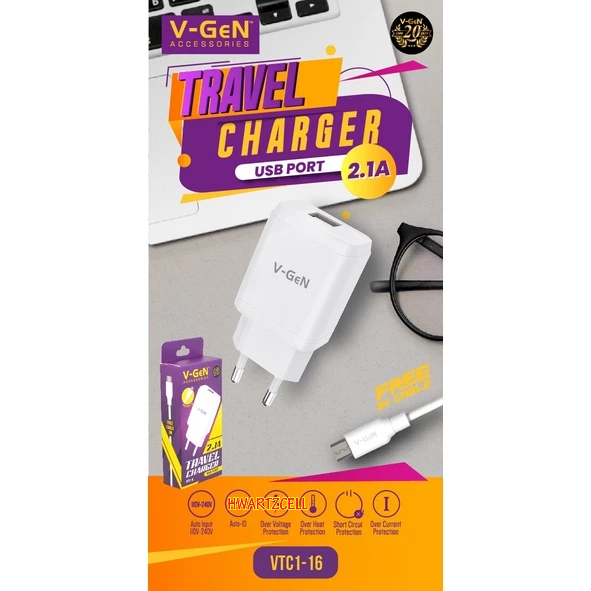 Jual V-GEN VTC1-16 VGEN TRAVEL ADAPTER VTC1-16 | Shopee Indonesia