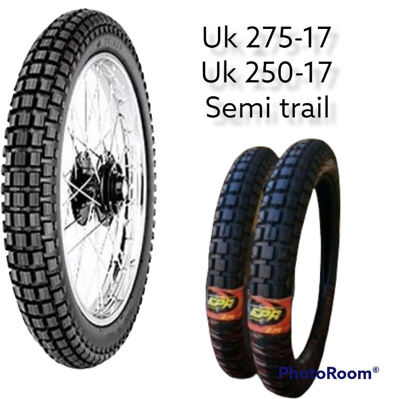 Jual BAN LUAR MOTOR MOTIF SEMI TRAIL UK 275ring17 & UK 250ring17 KUSUS ...