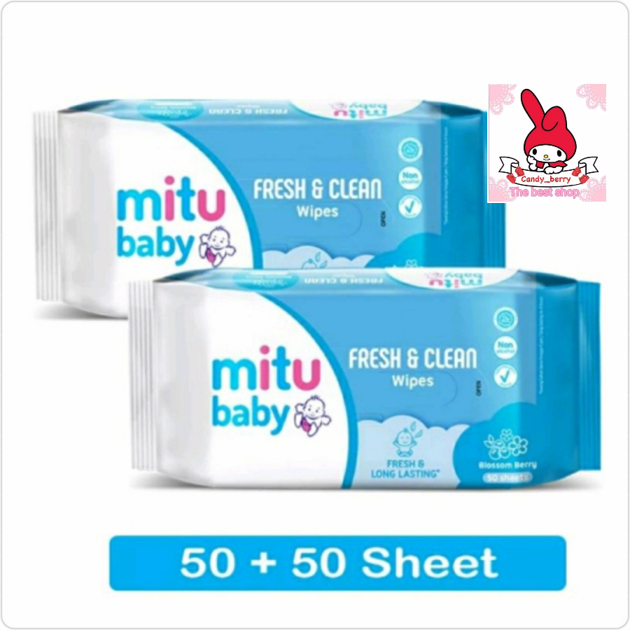 Jual MITU tisu basah buy 1 get 1 Baby Tissue Tisu Basah Fresh & Clean ...