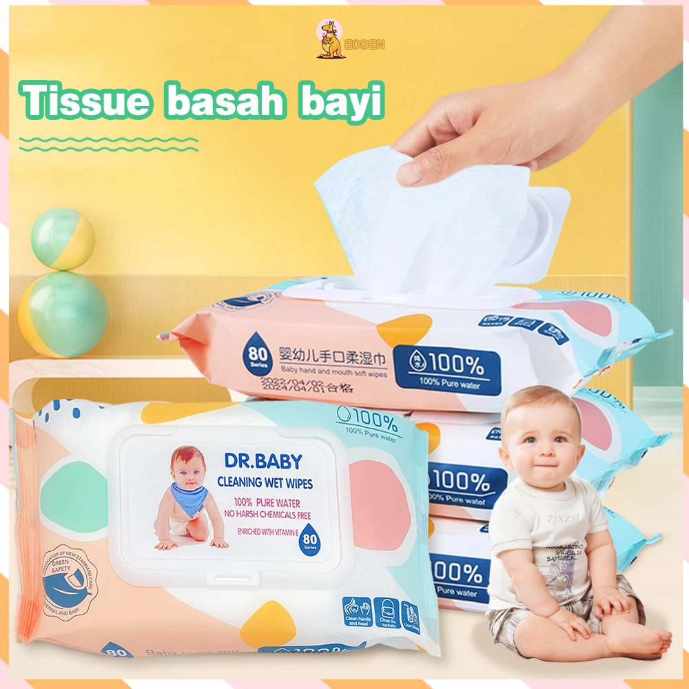 Jual Edden Tissue Basah bayi pure gentle baby wipes antibacterial 80 ...