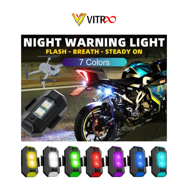 Jual LM01 - Lampu LED Model Pesawat Lampu Kolong Motor Tempel Lampu ...