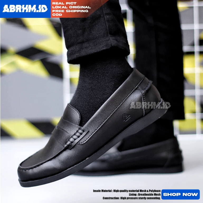 Jual ABRHM Sepatu Formal Slop Pantofel Casual Kerja Pria | Shopee Indonesia