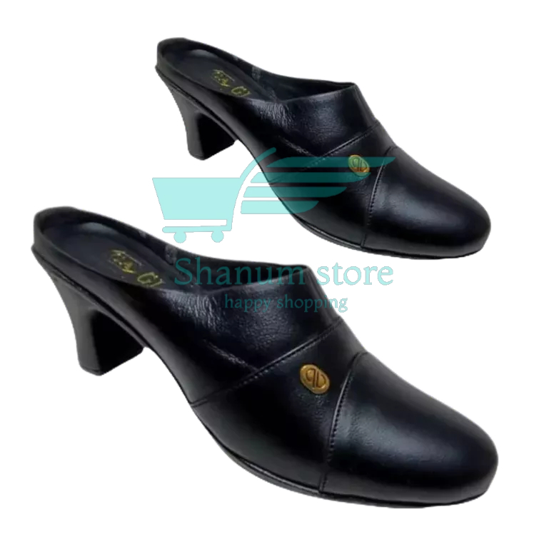 Jual Sandal Selop Wanita Kulit Asli Hak 7cm - Elegan & Nyaman Seharian ...