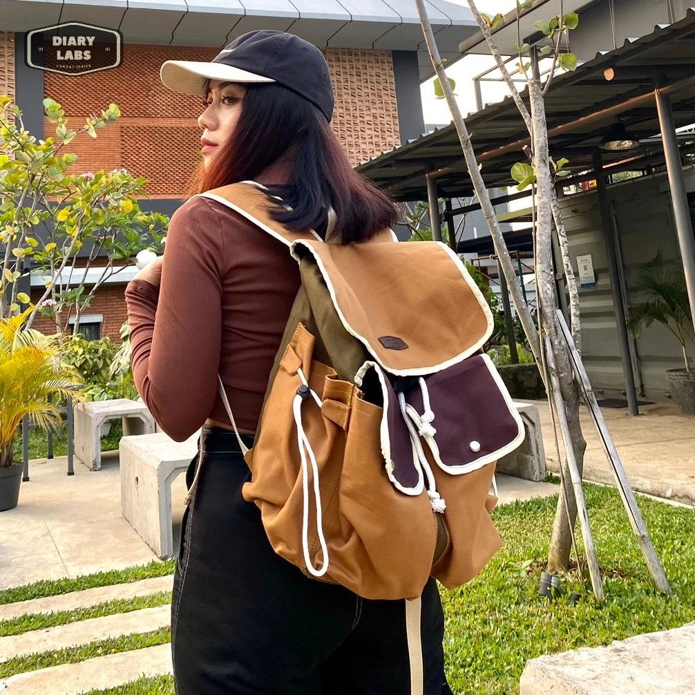 Jual DiaryLabs - Tas Ransel kanvas Mixo - Canvas Ransel | Shopee Indonesia