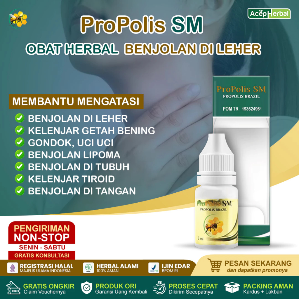Jual Obat Benjolan Leher Gondok Kelenjar Getah Bening Lipoma Kista Hipertiroid Benjolan Tiroid