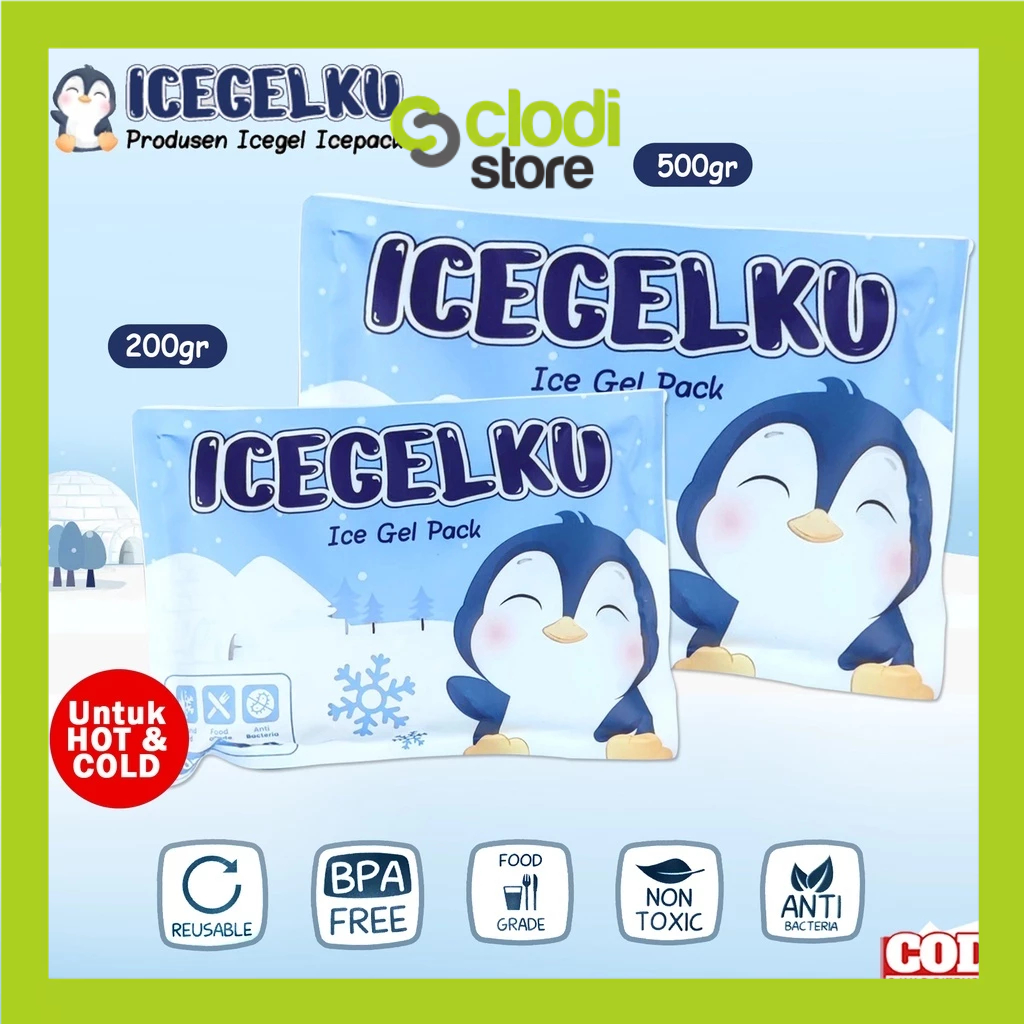 Jual ICE GEL ICEGEL PACK 200 gr ASI ICE GEL PACK / Jelly / Blue Ice ...
