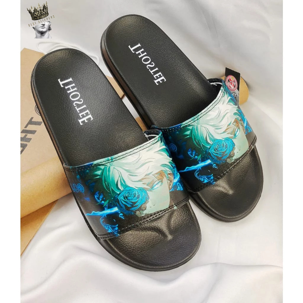 Jual Sandal Slop Karet Pria Phylon Sol Eva Anime Jujutsu Kaisen Gojo ...