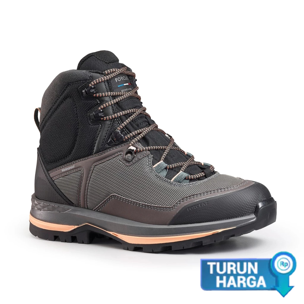 Jual DECATHLON FORCLAZ Sepatu Bot Trekking Tekstil Kedap Air W ...